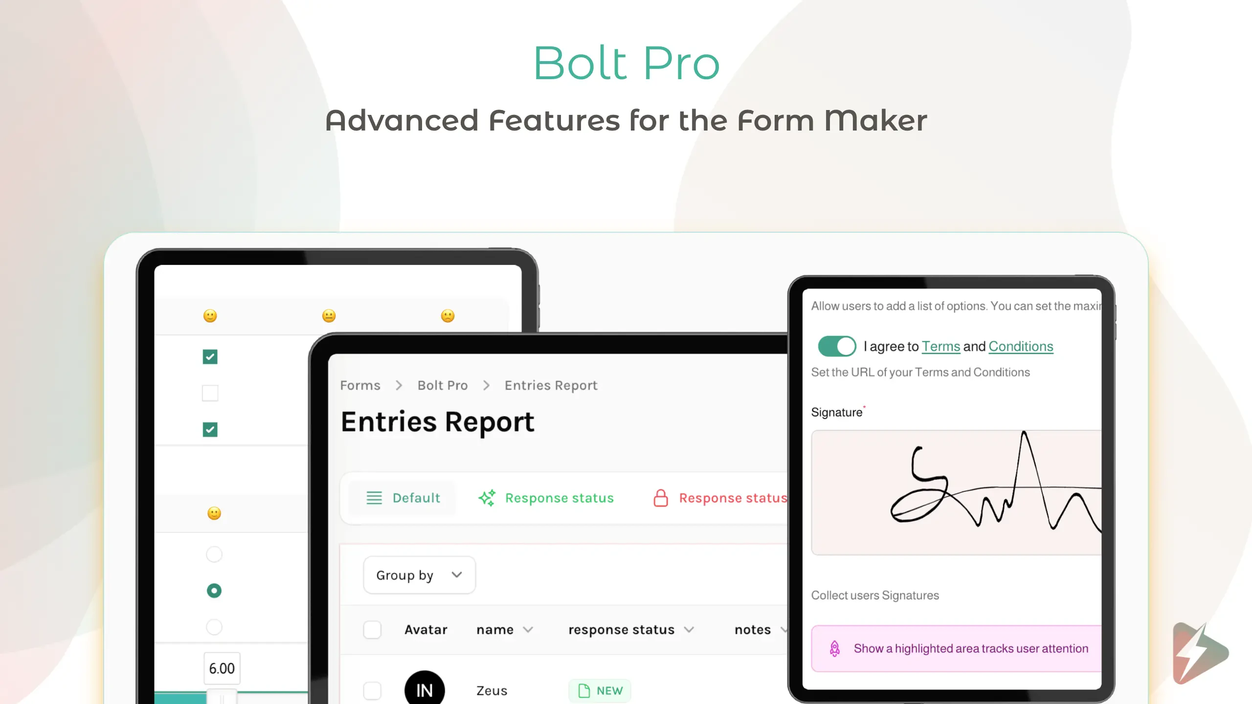 Bolt Pro | Advanced Features for the Form Maker | Lara Zeus
