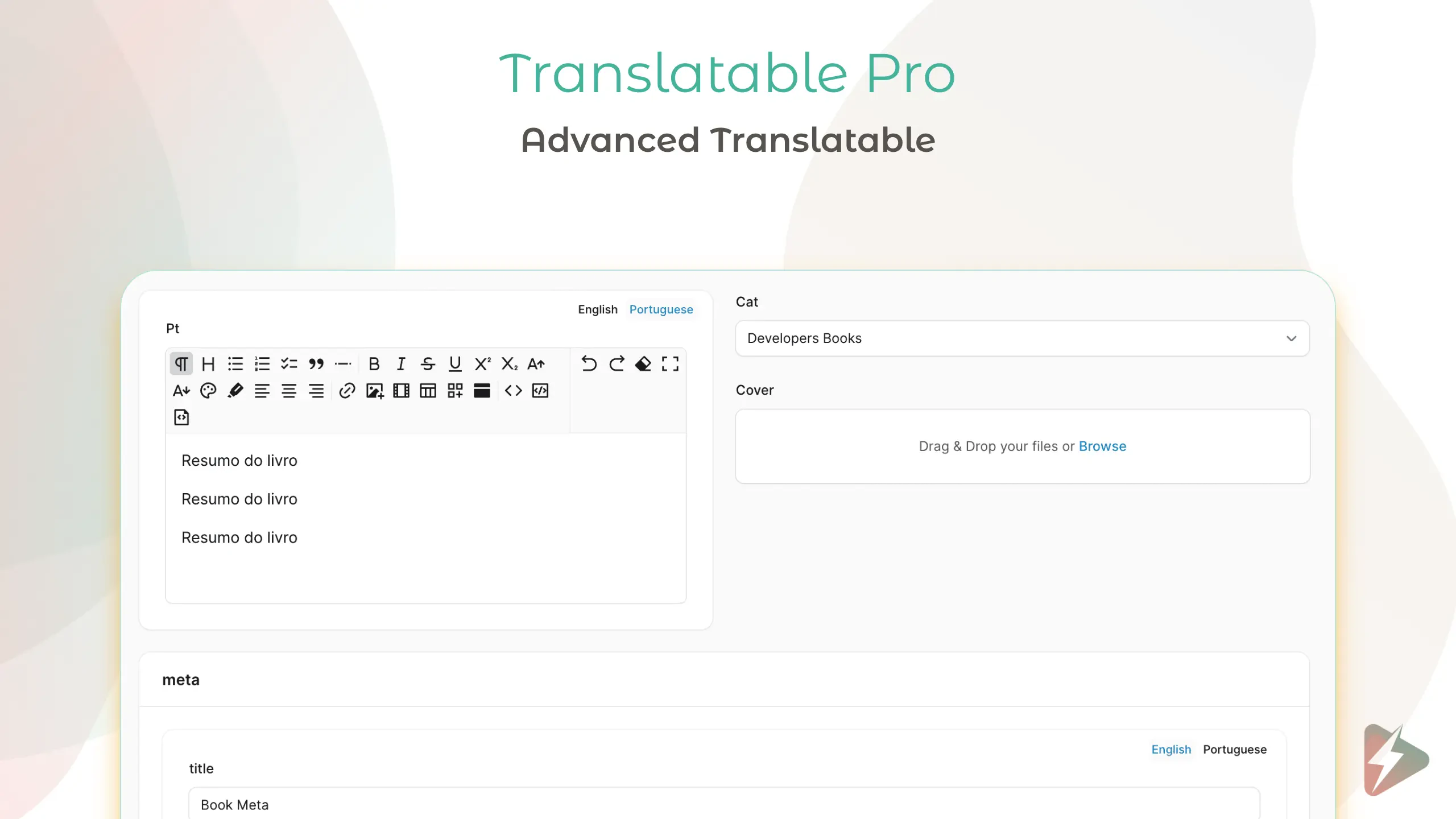 Translatable Pro | Advanced Translatable | Lara Zeus